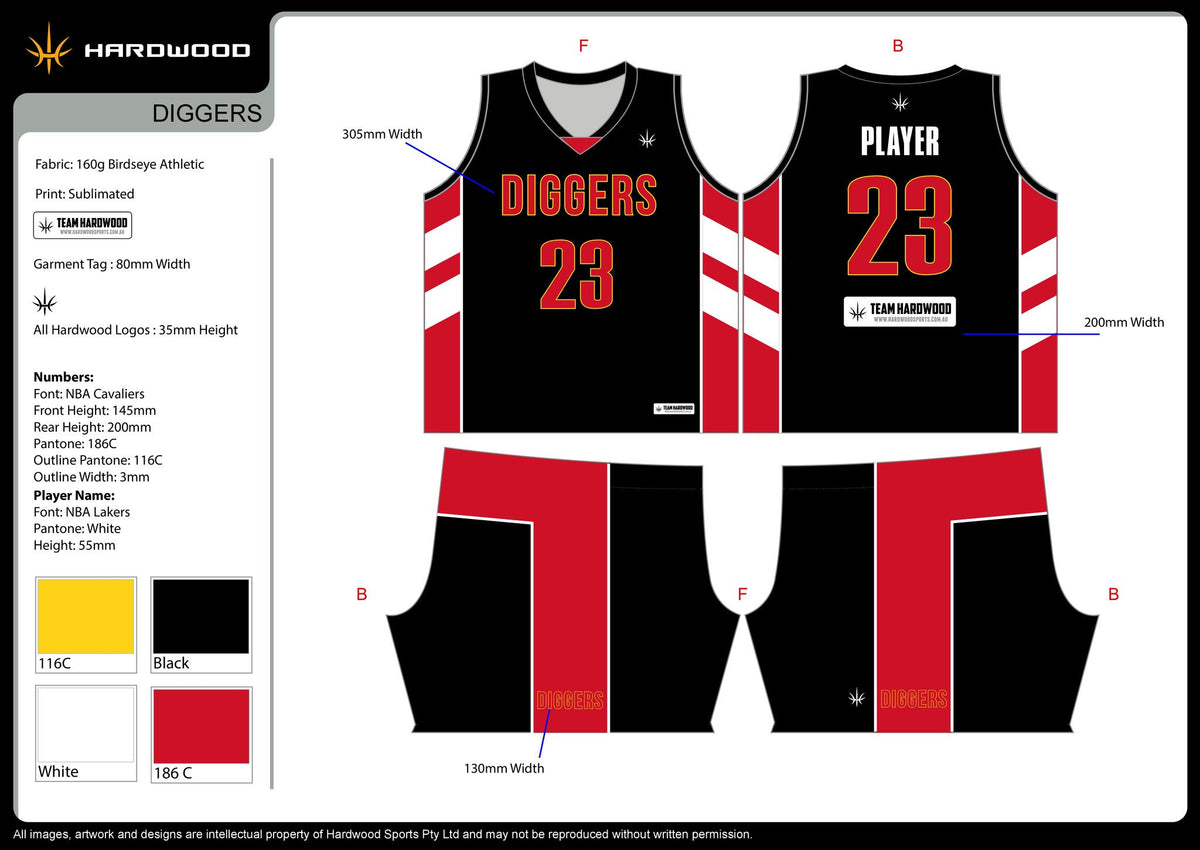 Army Diggers Basketball Uniform Set – RAVSTASS